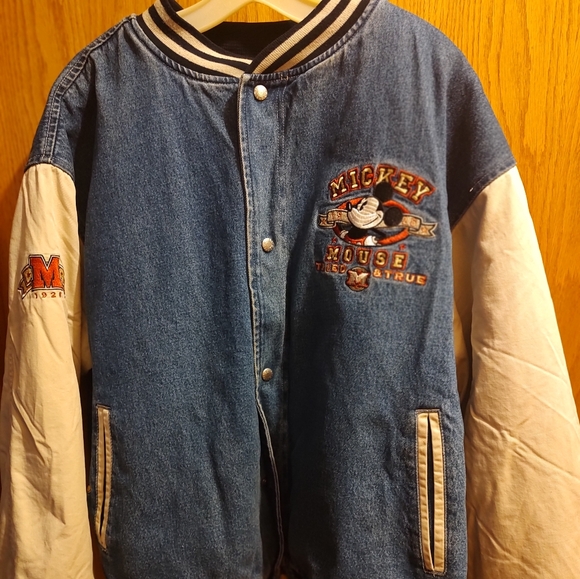 Disney | Jackets & Coats | Mickey Mouse Quilted Denim Jacket | Poshmark